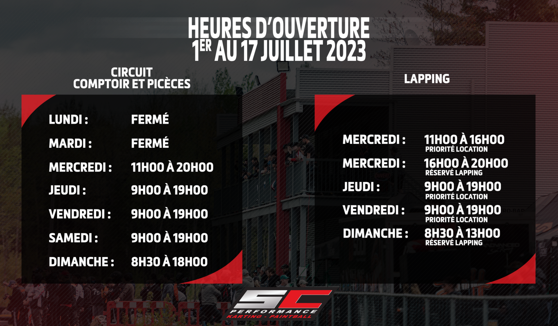 SC Performance - Karting & Paintball à St-Célestin